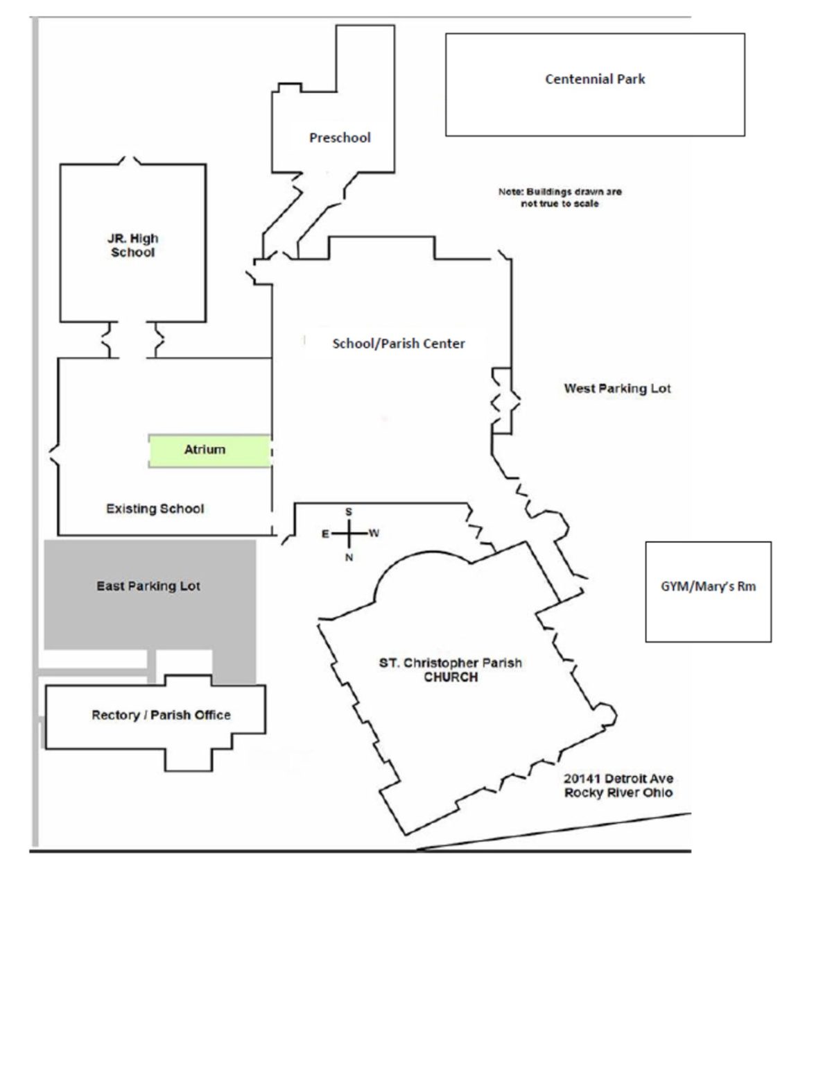 Facilities Map | St. Christopher Parish